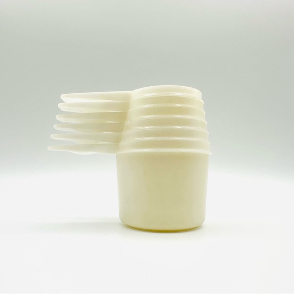 Tupperware | Kitchen | Vintage White Tupperware Nesting Measuring Cups ...
